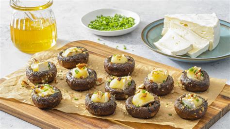 Brie Stuffed Mushroom Caps Milk