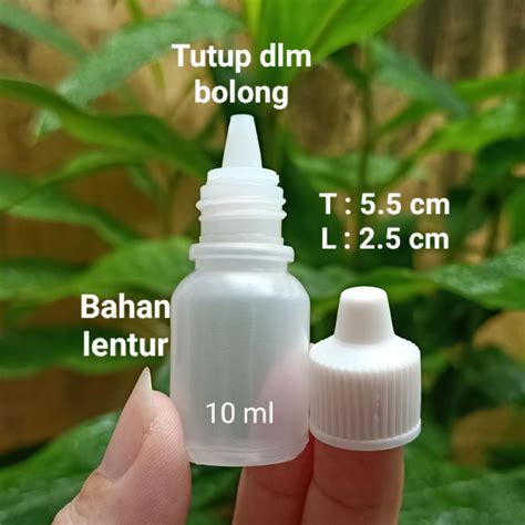 Jual Botol Tetes Transparan 10 Ml Transparant Tutup Dalam Bolong Ldpe Shopee Indonesia