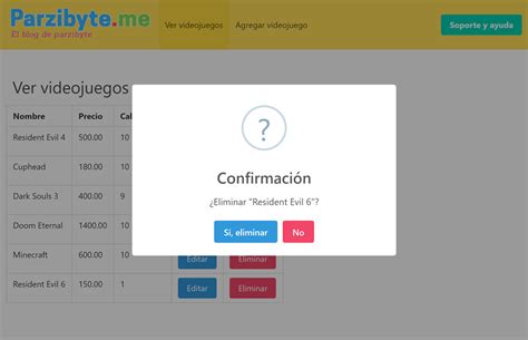 Php Y React Ejemplo De Aplicación Web Parzibytes Blog