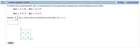 Solved A Surface S Has A Parametrization Gu V Whose