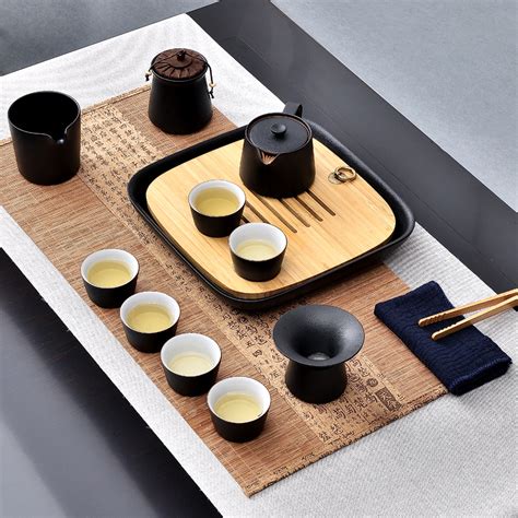轻奢泡茶壶茶具套装家用客厅小套功夫茶盘陶瓷茶杯办公室整套茶具 虎窝淘