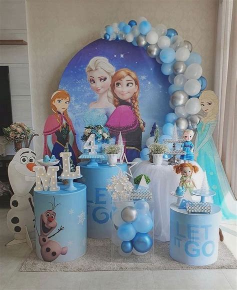 Pin de Luiseliana Lara en Cumpleaños Dominique Frozen decoracion