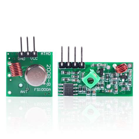 Módulo Rf Transmissor Receptor 433mhz Am Para Arduino Tecnotronics