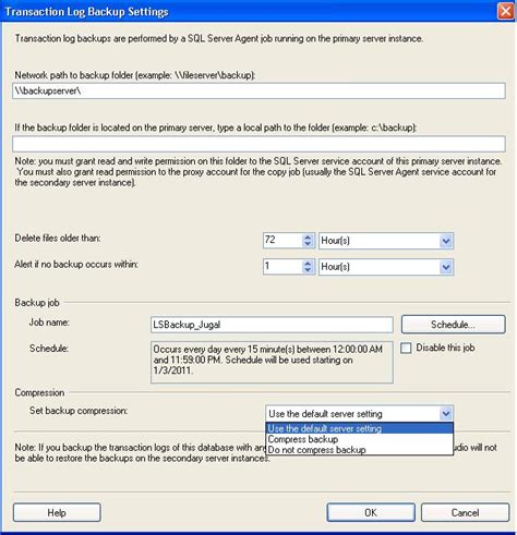 Step By Step Sql Server Log Shipping Database Between Two Domain