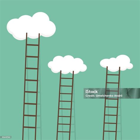 Tangga Ke Langit Ilustrasi Stok Unduh Gambar Sekarang Aspirasi