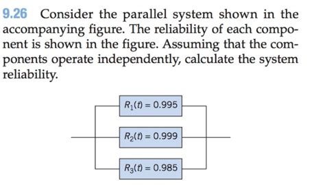 solved 926 consider the parallel system shown in the