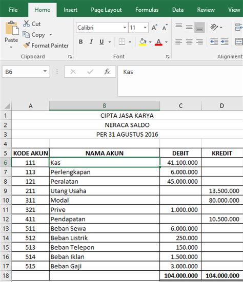 Detail Template Pembukuan Excel Koleksi Nomer 34