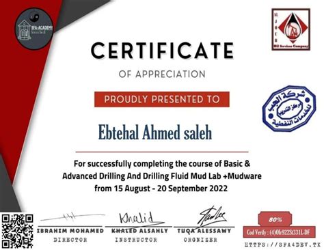 Ebtehal Ahmed On Linkedin Trainingcertificate Oil