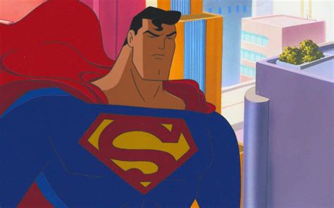 Download Superman Flying High In Metropolis From Superman The Animated