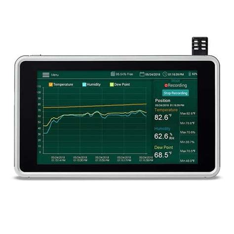 Extech Rh550 Temperature Humidity Paperless Recorder With Touchscreen From Cole Parmer