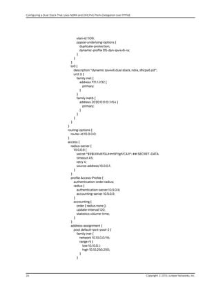 Network Configuration Example Configuring A Dual Stack That Uses NDRA