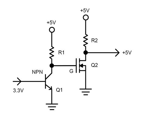 Logic Level Shifter Mosfet Amplifier