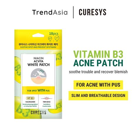 Curesys Niacin Acvita White Patch Hydrocolloid Acne Pimple Blemish