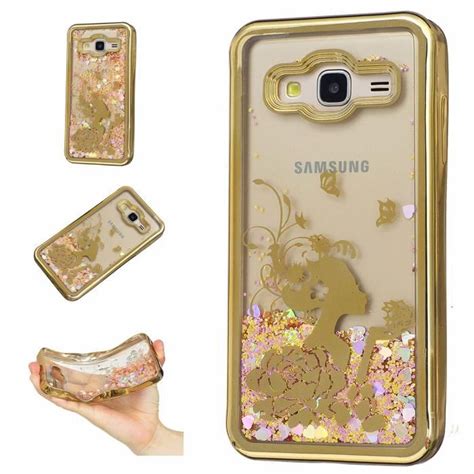 Coque Samsung Galaxy J J Gel Silicone Tpu Luxe Bling Liquide Paillette Style