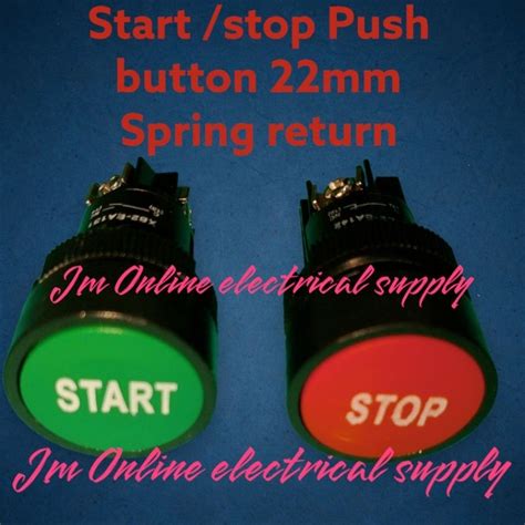 Mm START STOP PUSH BUTTON SWITCH SPRING RETURN Shopee Philippines