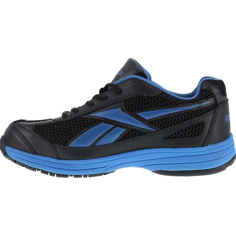 Reebok Steel Toe Locut Athletic Black And Light Blue Rb1620