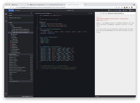 Bug Stackblitz Examples Broken On · Issue 1049