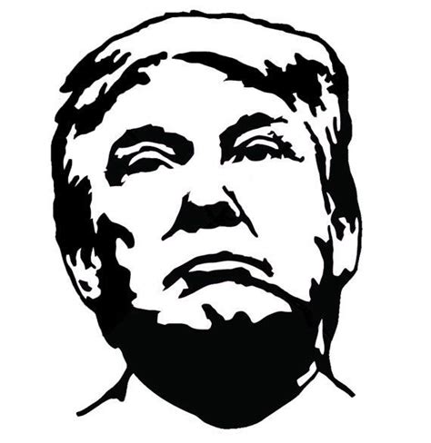 Donald Trump Vector Black