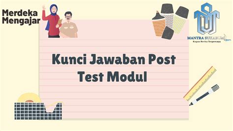 Lengkap Kunci Jawaban Post Test Modul 1 Modul 2 Dan Modul 3 Hot Sex