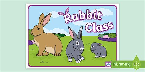 Rabbit Class Display Poster Lehrer Gemacht Twinkl