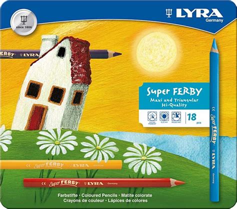 Køb Super Ferby Farveblyanter 18 Cm 625 Mm Flere Farver 18 Stk Fra Lyra Guccadk