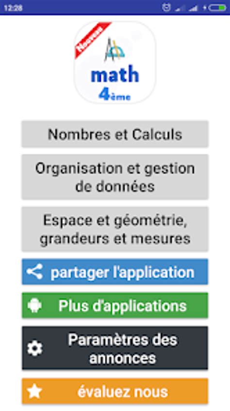 Cours De Maths 4ème Para Android Descargar