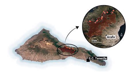 Este Mapa Muestra La Extensión Del Incendio De Tenerife Tras Una Semana