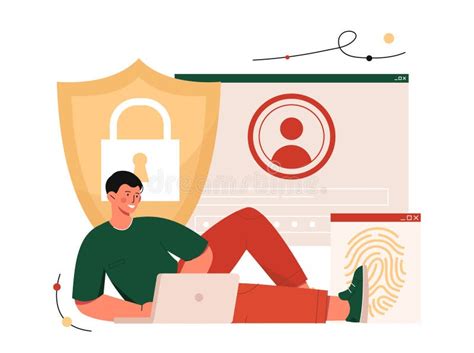 Data Protection Concept Stock Illustration Illustration Of Character
