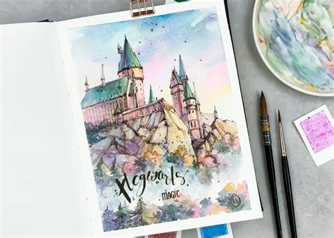 Уроки рисования Скетчинг Dreamanddraw Гарри поттер живопись