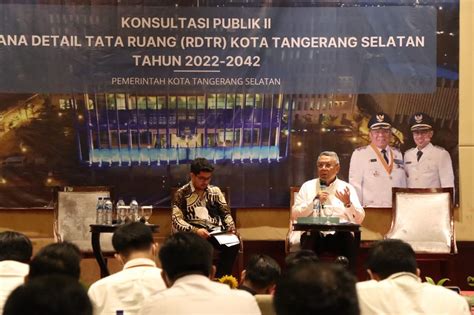 MCMNEWS ID Gelar Konsultasi Publik RDTR Pemkot Tangsel Fokus 7 Isu