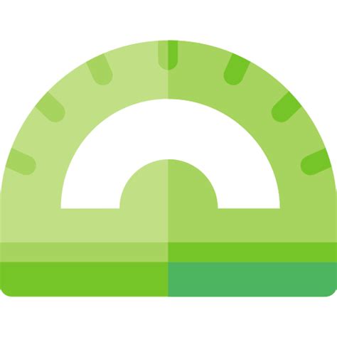 Protractor Basic Rounded Flat Icon