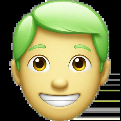 Smile Face Green Emoji Ai Emoji Generator