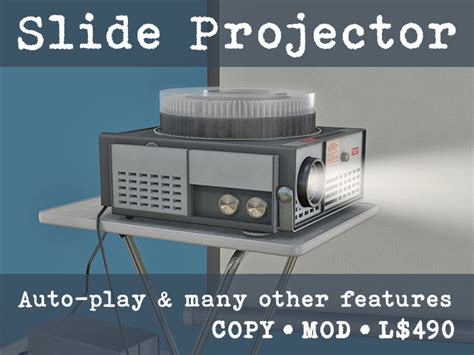 Second Life Marketplace Slide Projector