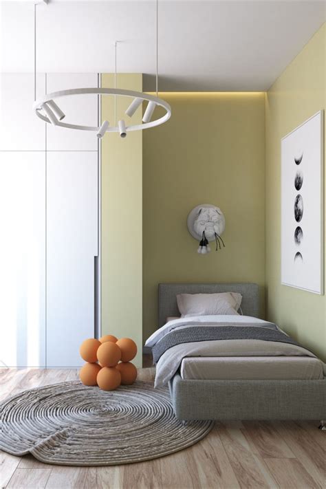 Кровать в детской комнате серого оттенка в 2024 г Интерьер Проектирование интерьеров Идеи