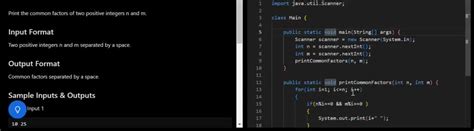 N Sivasankar On Linkedin Print The Common Factors Of Two Positive Integers N And M Sample