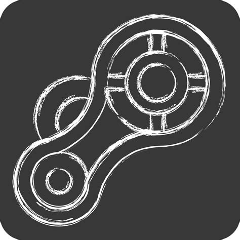 Icon Timing Chain Related To Garage Symbol Chalk Style Simple Design