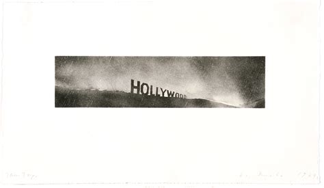 Ed Ruscha Hollywood In The Rain Tamarind Institute