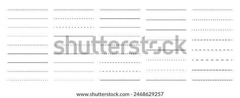Set Dashed Lines Vector Design Elements Stock Vector Royalty Free Shutterstock