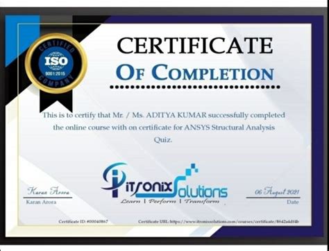 aditya kumar on linkedin ansys structuralanalysiscertificate