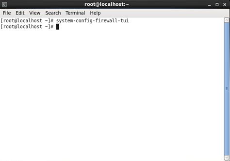 Tutorial Adding Firewall Rules Via System Config Firewall Tui On