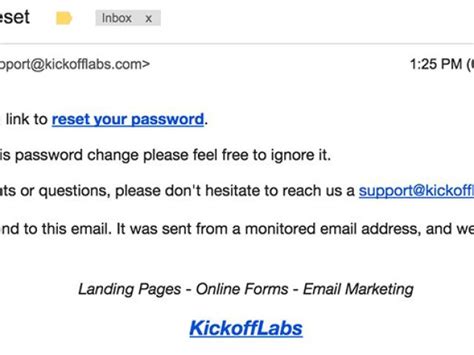 Reset Password Email Template Html Password Reset Template Design And
