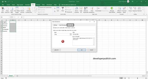 how to create drop down calendar in excel developer publish