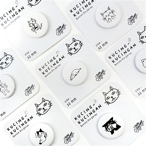 Jual Jaresayang Kucing Kucingan Button Pin Bros Shopee Indonesia