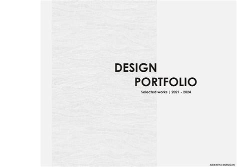 Design Portfolio Selected Works By Aiswarya Murugan Issuu