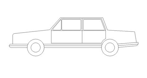 D Drawings Elevation Of Vehicle Car Blocks Autocad Software File
