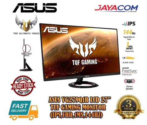 ASUS VG279Q1R LCD 27" TUF GAMING MONITOR (IPS,FHD,1MS,144HZ)