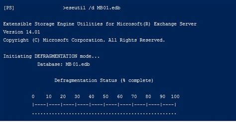 Exchange Gloves Defrag A Database In Exchange 2010