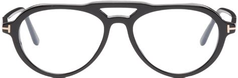 Tom Ford Black Blue Block Navigator Glasses Tom Ford