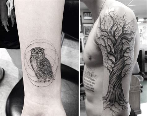 Geometric Tattoos By Dr Woo Whos Been Experimenting With Ink Since He Was 13 Bored Panda