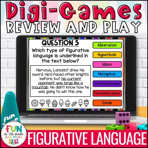 40 Figurative Language Examples For Upper Elementary Fun In 5th Grade